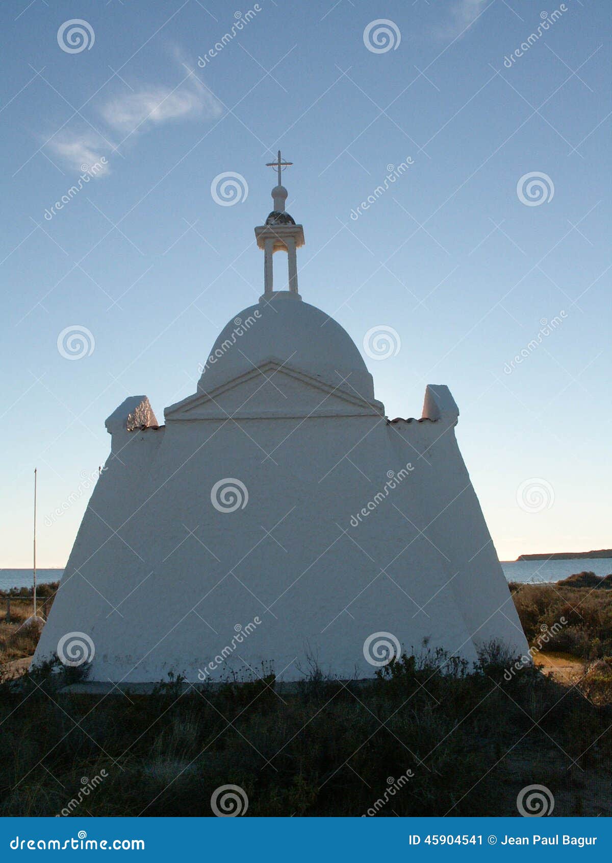 Church on Beach stock image. Image of small, space, coastal - 45904541