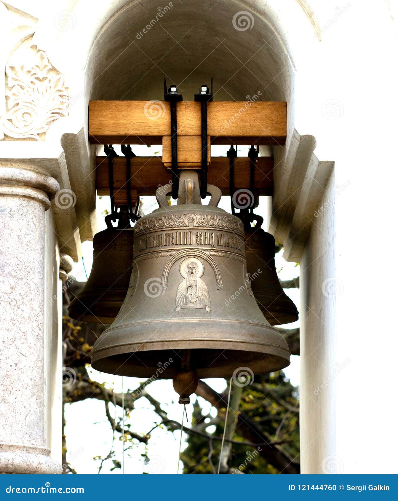 Church bell stock photo. Image of yalta, monastery, culture - 121444760