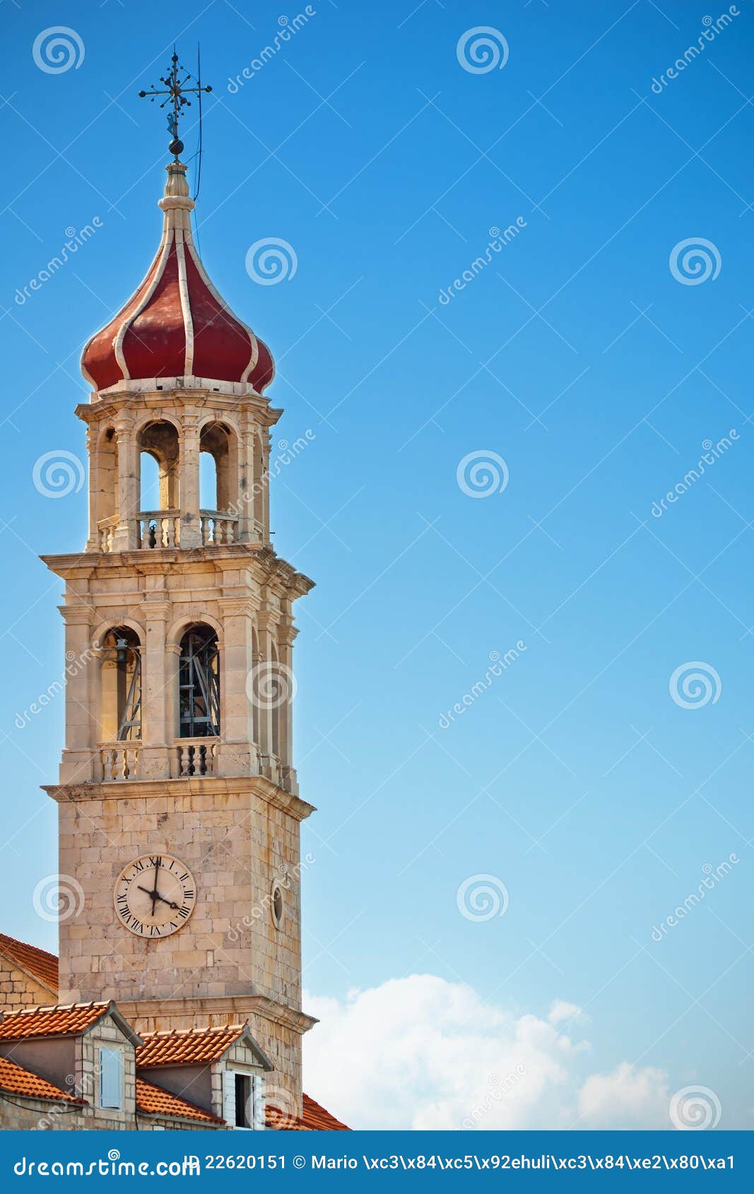 Church bell tower stock image. Image of christian, cloud - 22620151