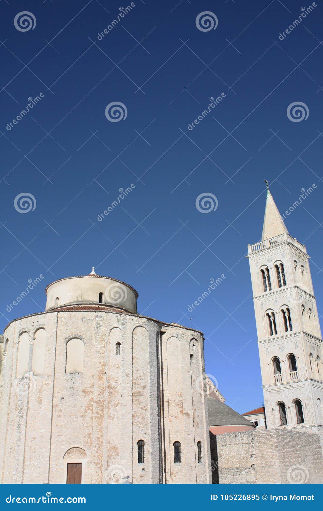 Church in Zadar in Croatia stock image. Image of castle - 105226895
