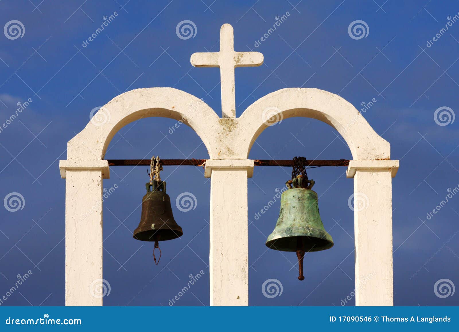 Church Bells stock photo. Image of ionian, greece, christianity - 17090546