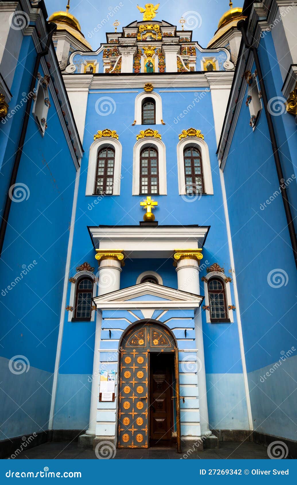 Church in blue colors stock photo. Image of christianity - 27269342