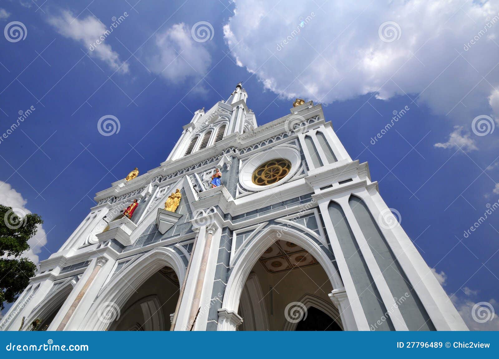 Church with blue sky stock image. Image of faith, church - 27796489