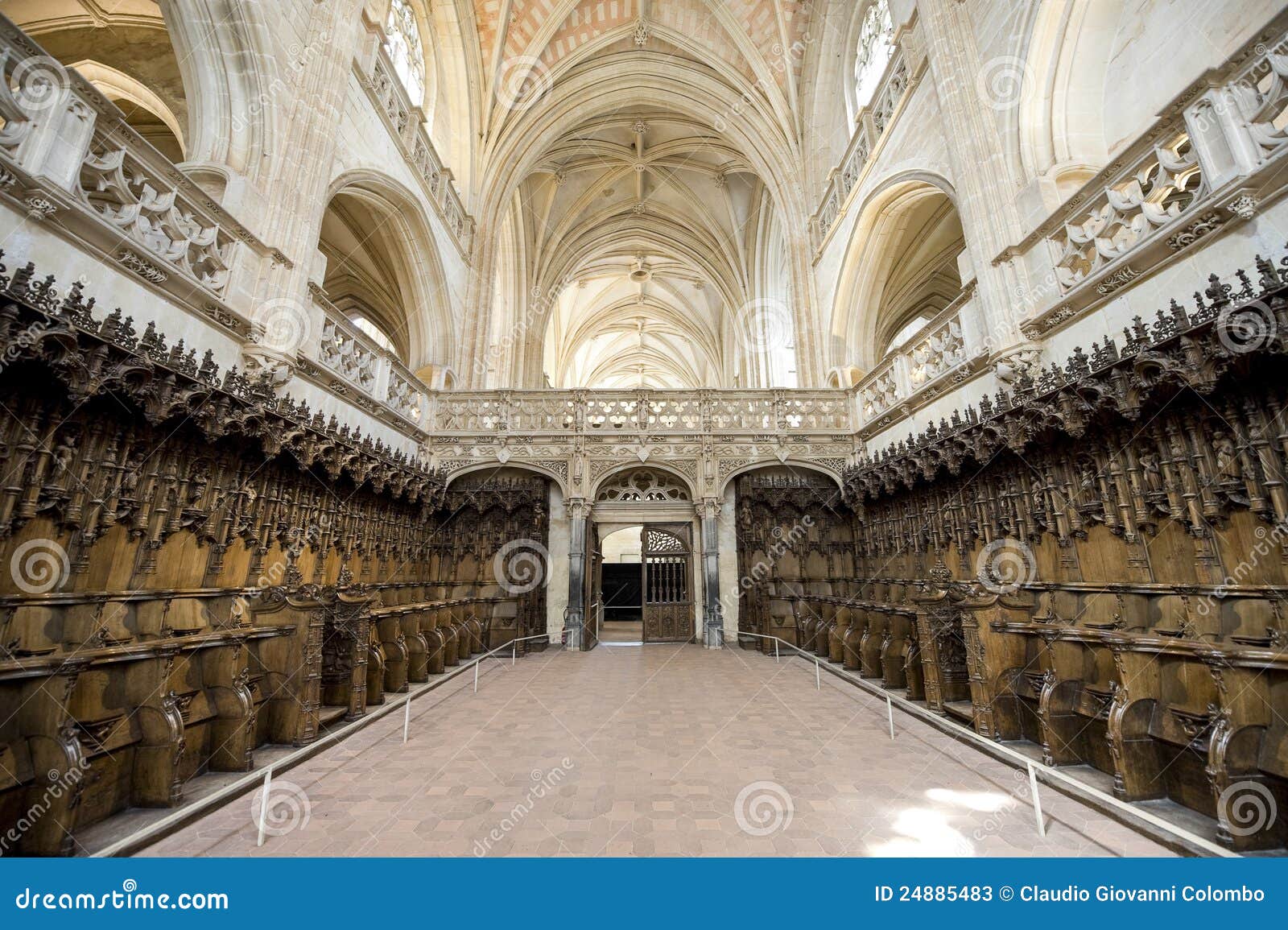 Church of Brou (Bourg-en-Bresse) Stock Image - Image of historic ...