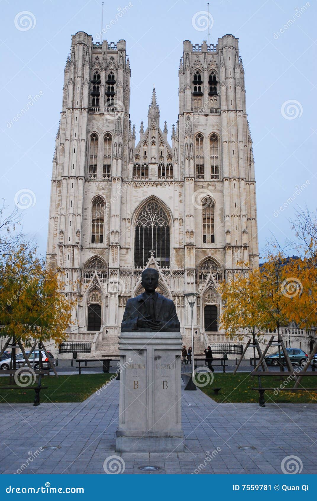 Church in Brussels stock image. Image of brick, historic - 7559781