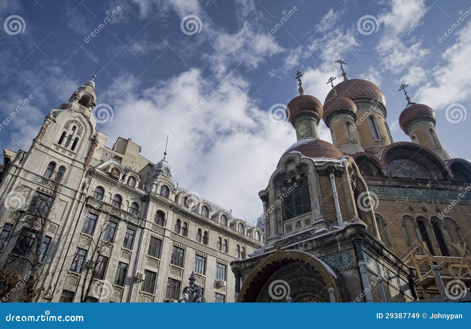 Church in Bucharest stock image. Image of blue, clear - 29387749