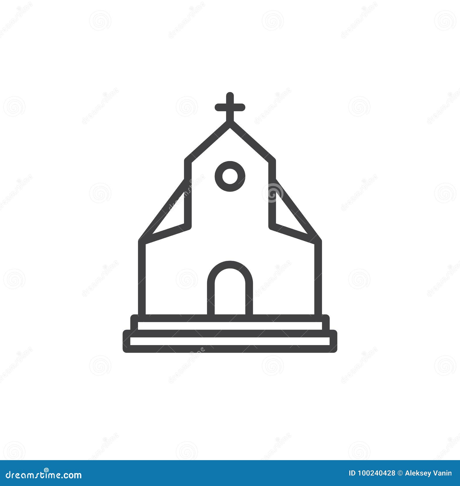 Church building line icon stock vector. Illustration of linear - 100240428 Church building line icon stock vector. Illustration of linear - 100240428