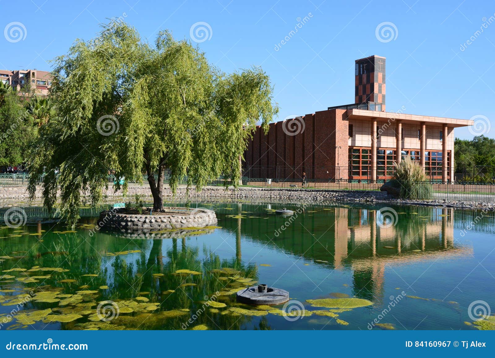 Church Buildings in Santiago Chile Stock Image - Image of park ...