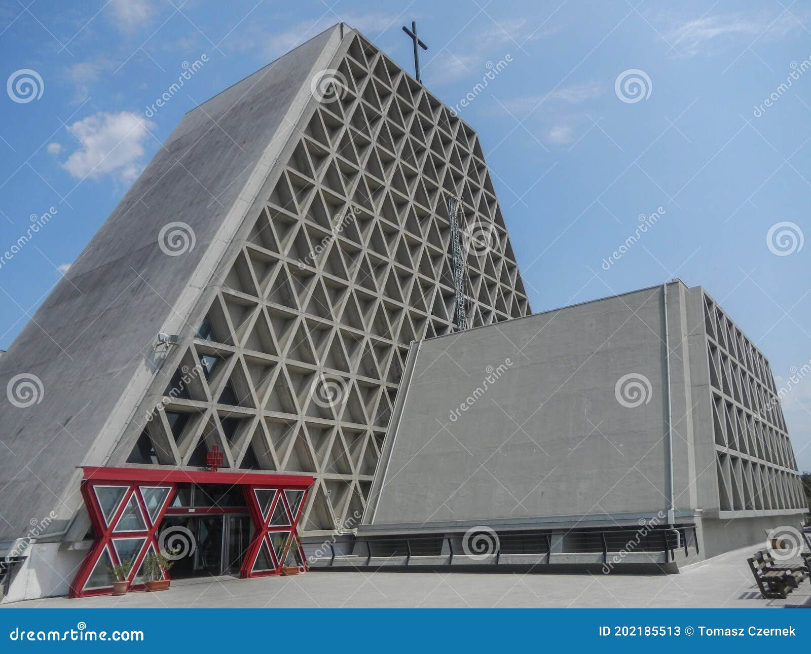 The Church is Built of Structural Structural Concrete Stock Image ...