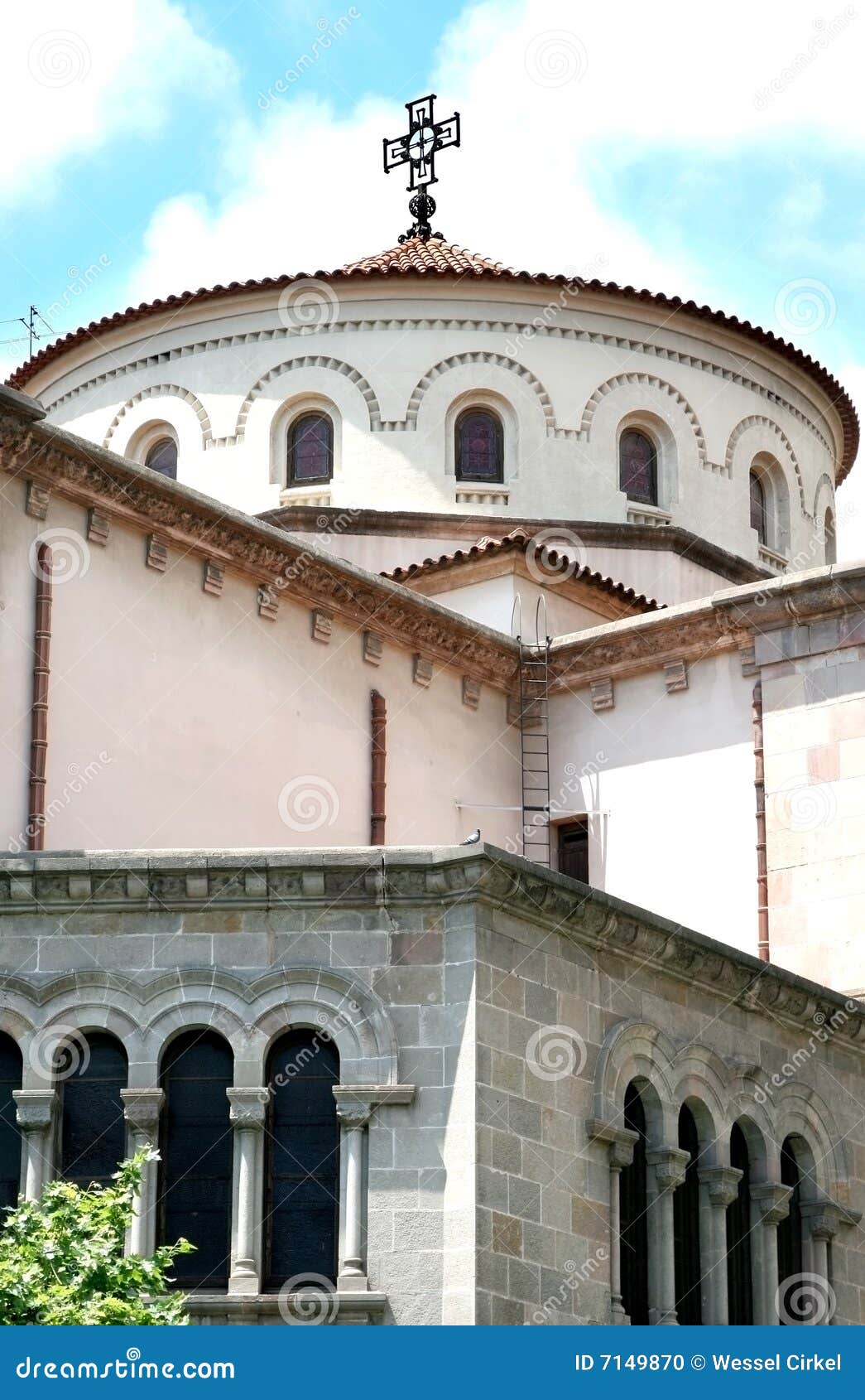 Church in Byzantine Style in Barcelona Stock Photo - Image of basilica ...