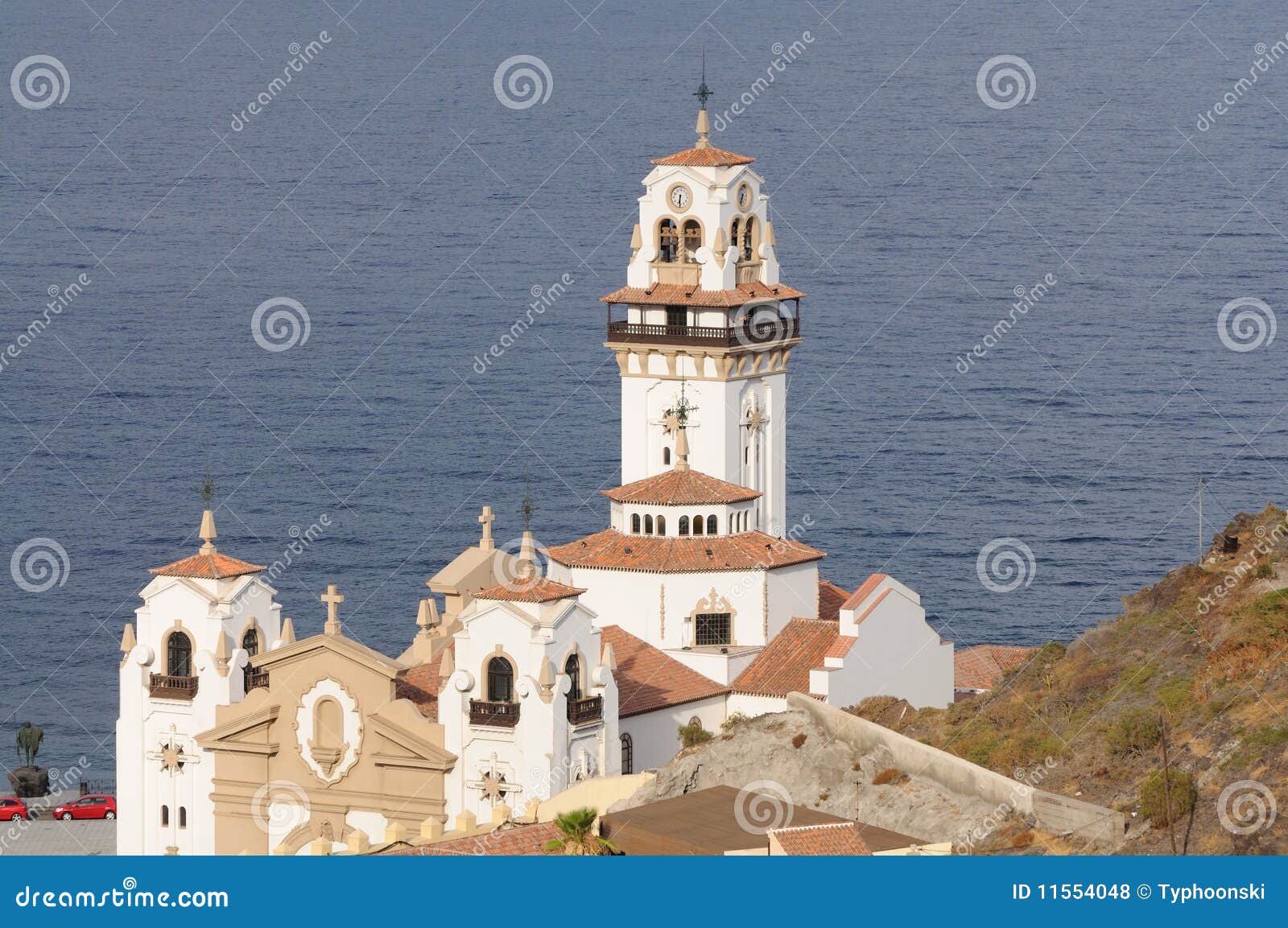 Church in Candelaria, Tenerife Stock Photo - Image of spain, spanish ...
