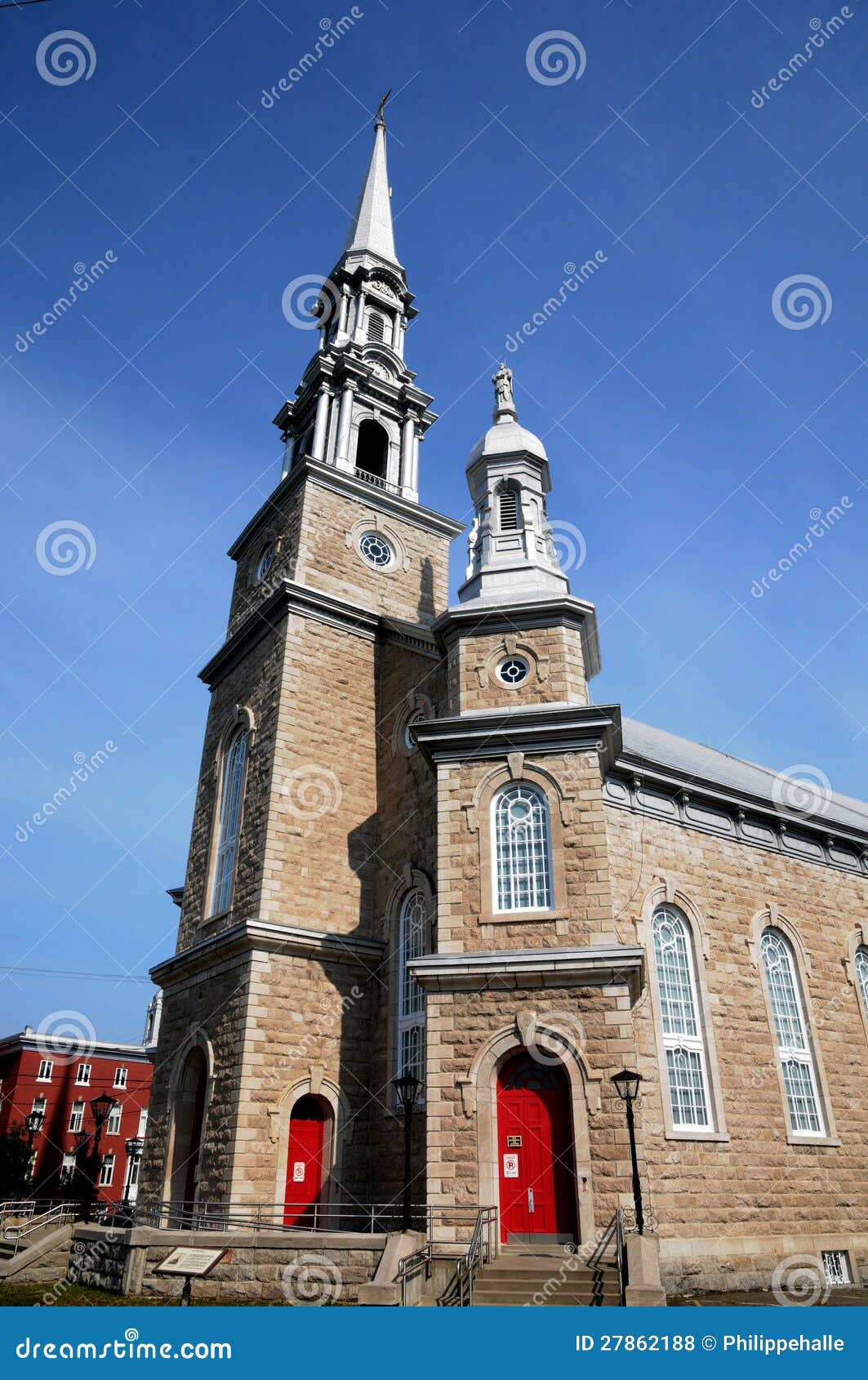 Church of Cap Saint Ignace stock photo. Image of architecture - 27862188
