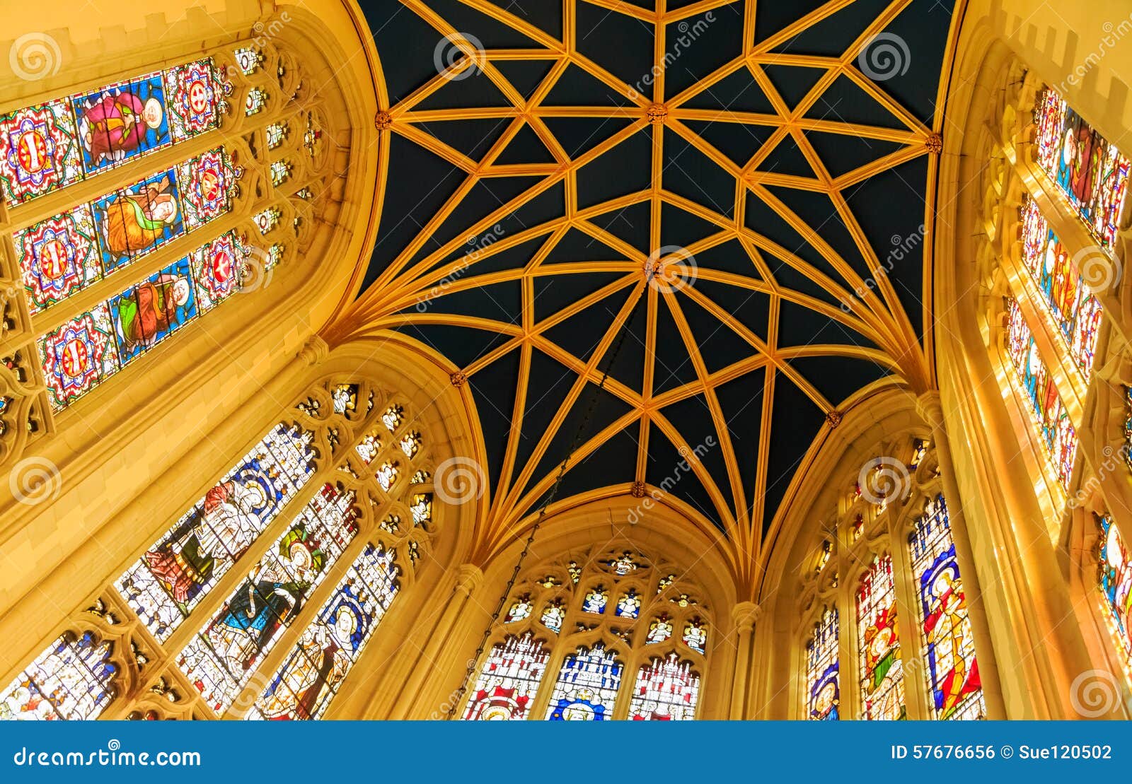 Church ceiling stock photo. Image of colour, window, architecture ...