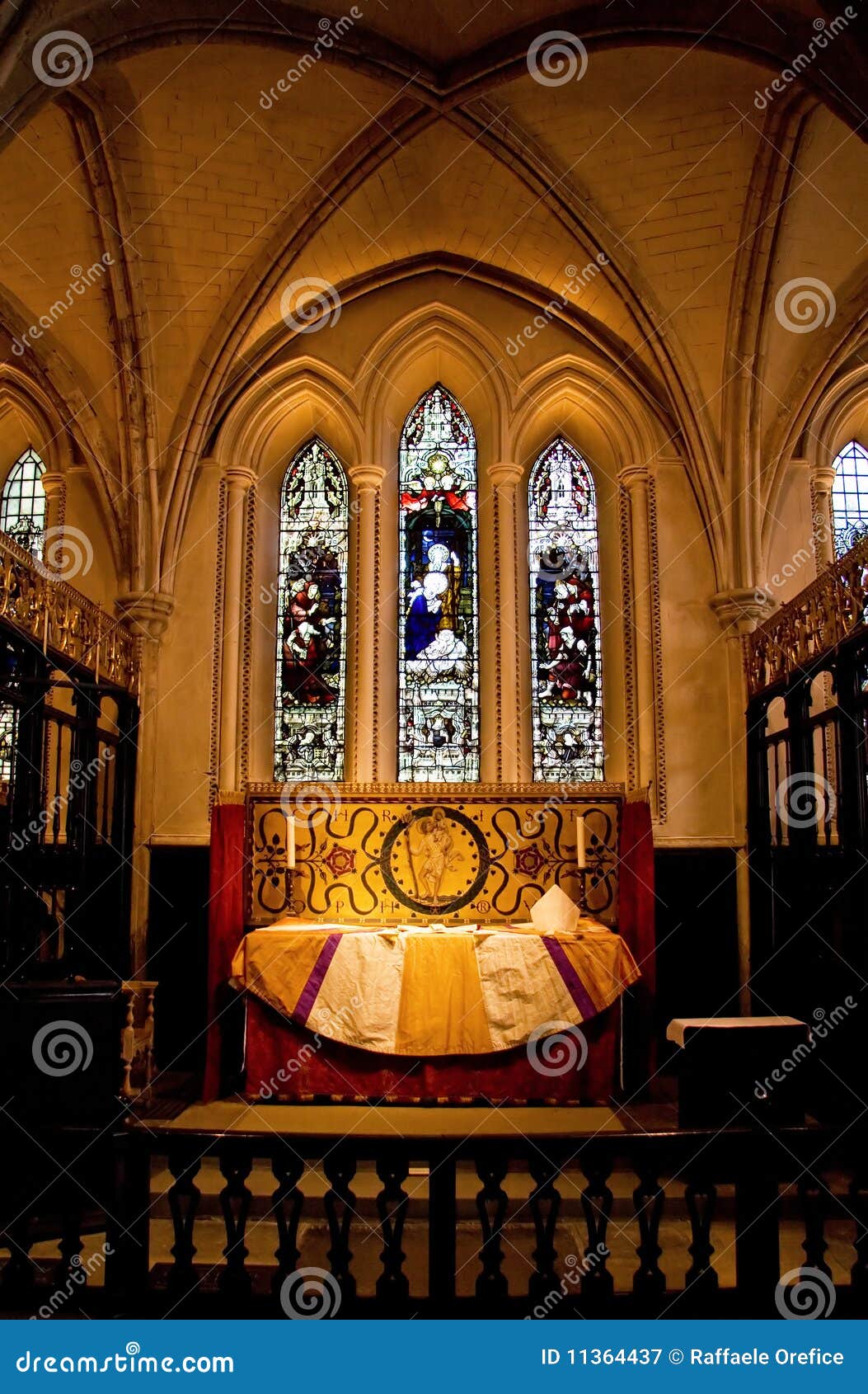 Church chancel stock image. Image of decoratively, candle - 11364437
