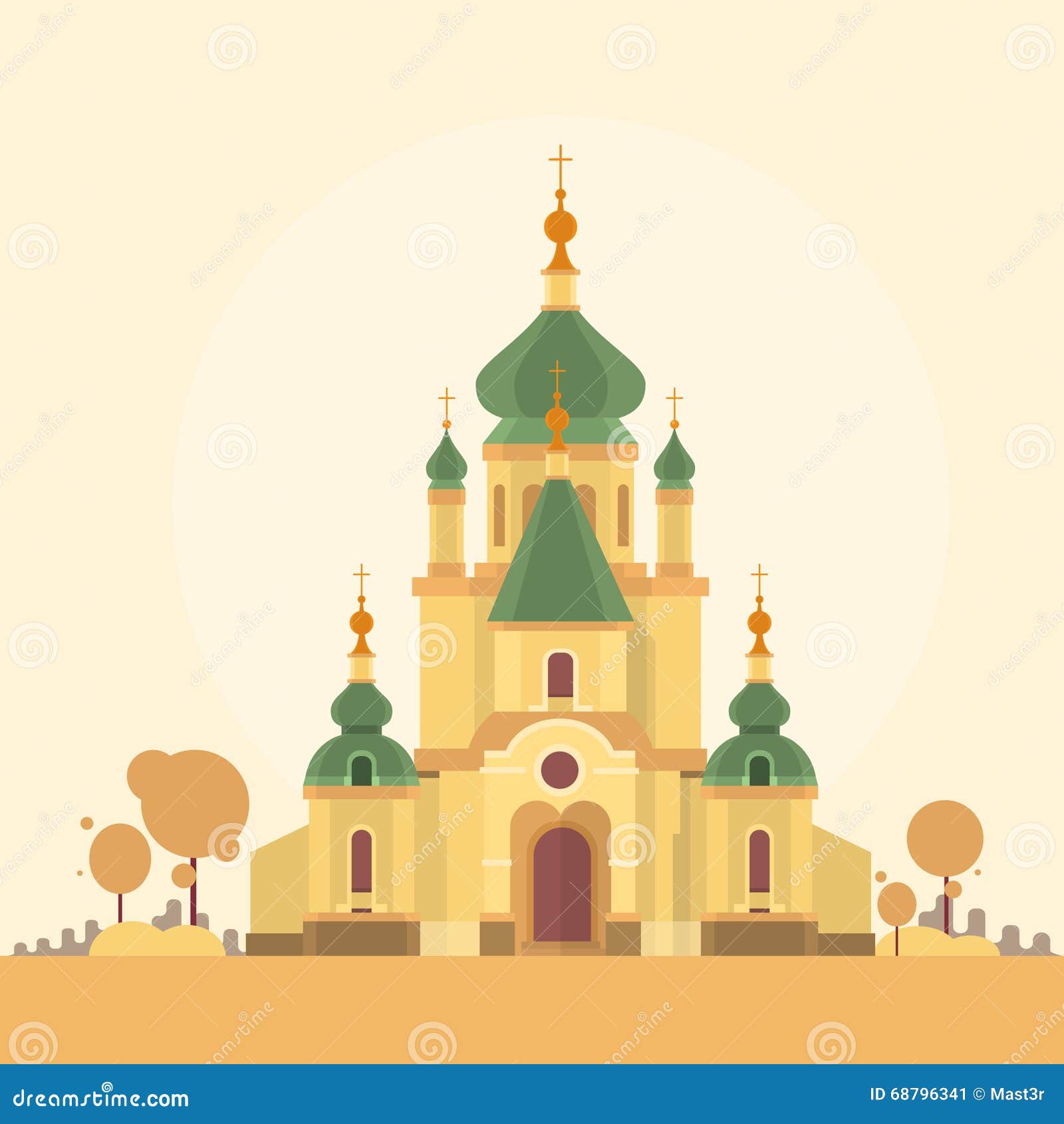 Church And Chapel Cartoon Vector | CartoonDealer.com #30700981