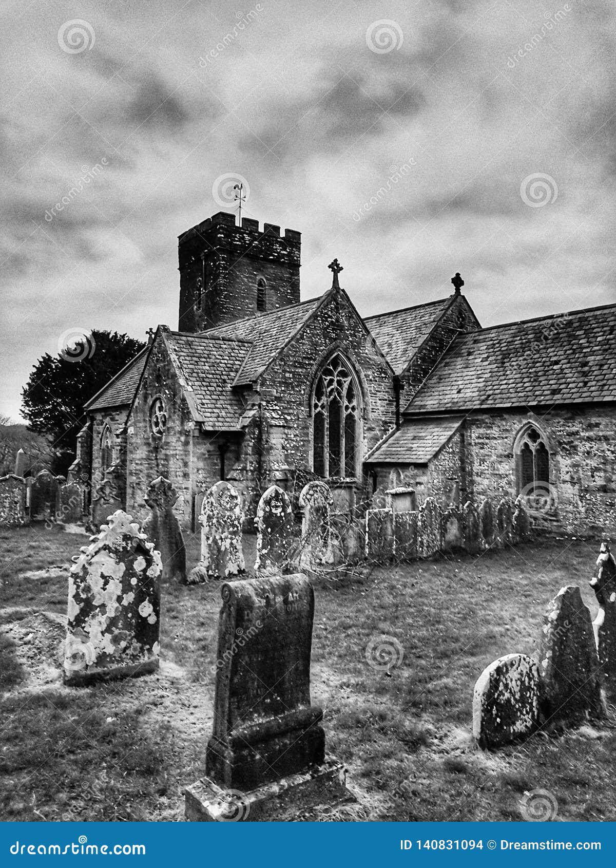 Church in cilgerran stock photo. Image of cilgerran - 140831094