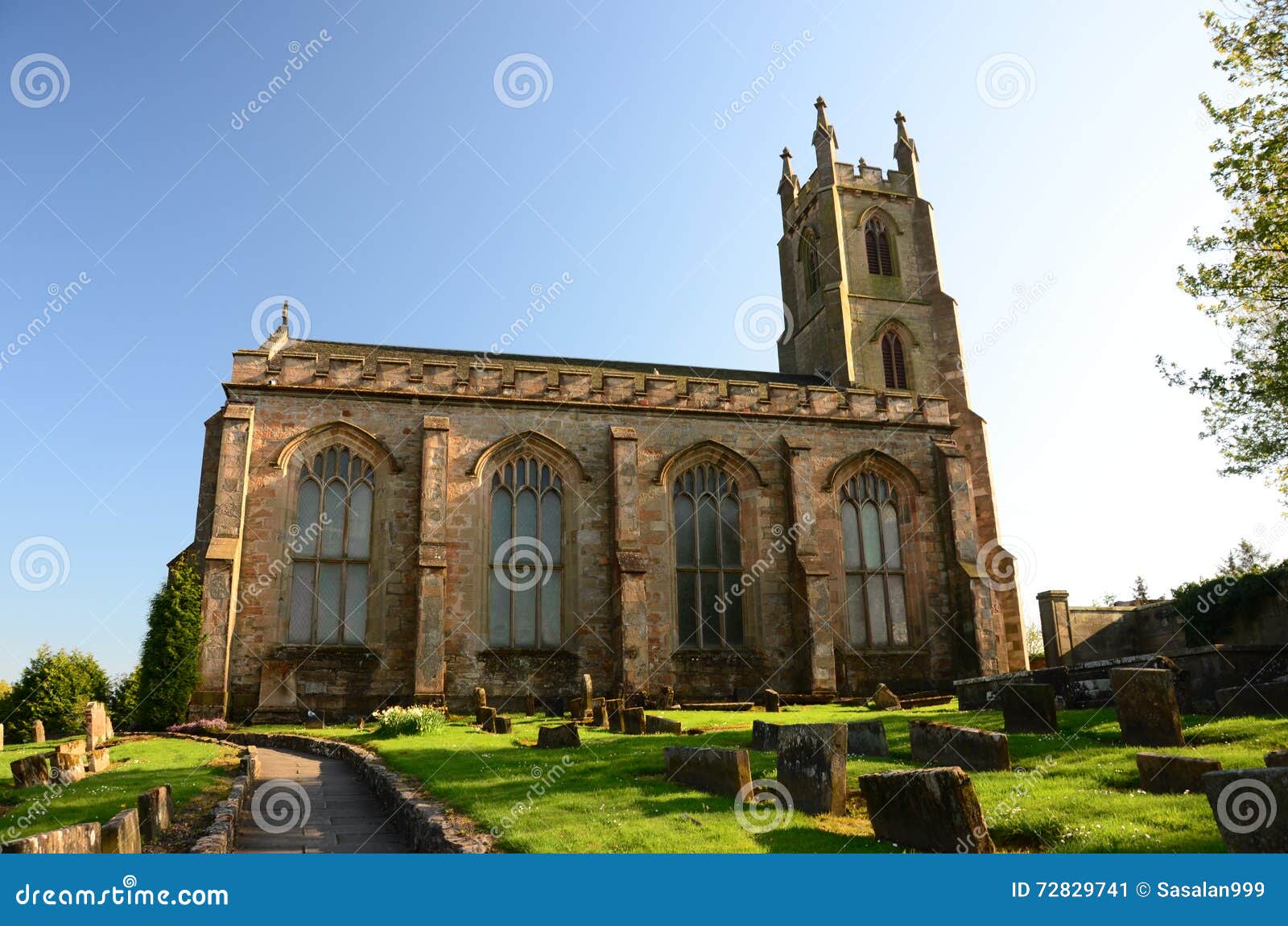 Church in Clackmannan stock image. Image of ground, clackmannan - 72829741