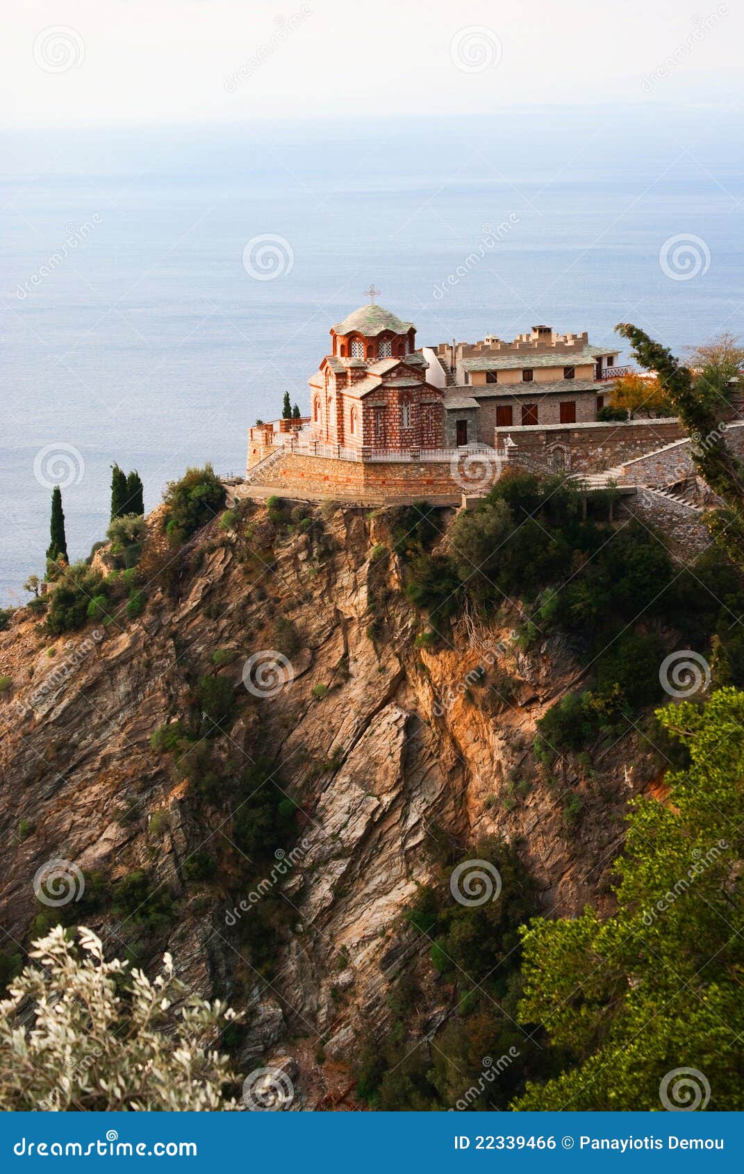 Church on a cliff stock photo. Image of holy, close, agio - 22339466