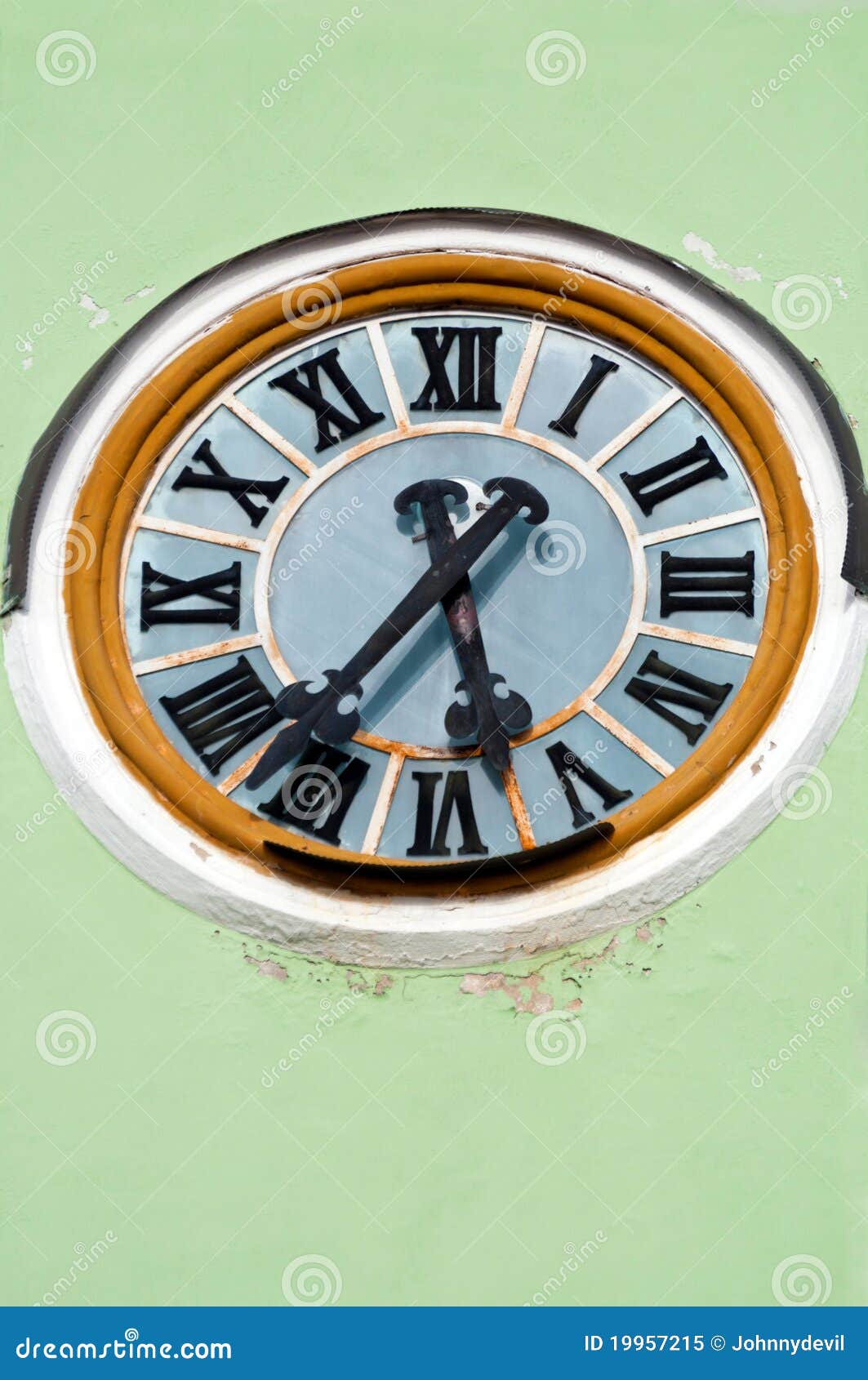 Church Clock stock image. Image of blue, hour, detail - 19957215
