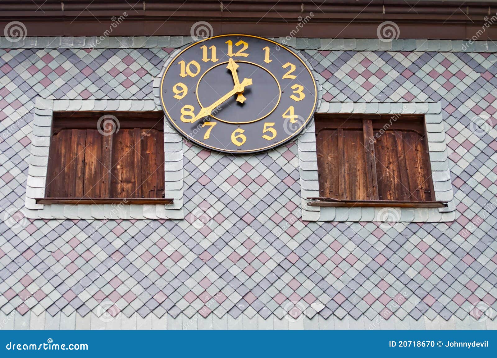 Church Clock stock photo. Image of closeup, close, gold - 20718670