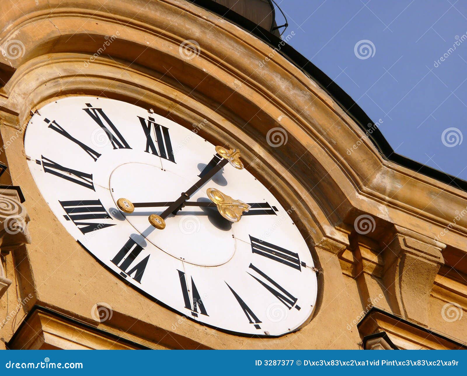 Church-clock stock image. Image of szekesfehervar, beauty - 3287377