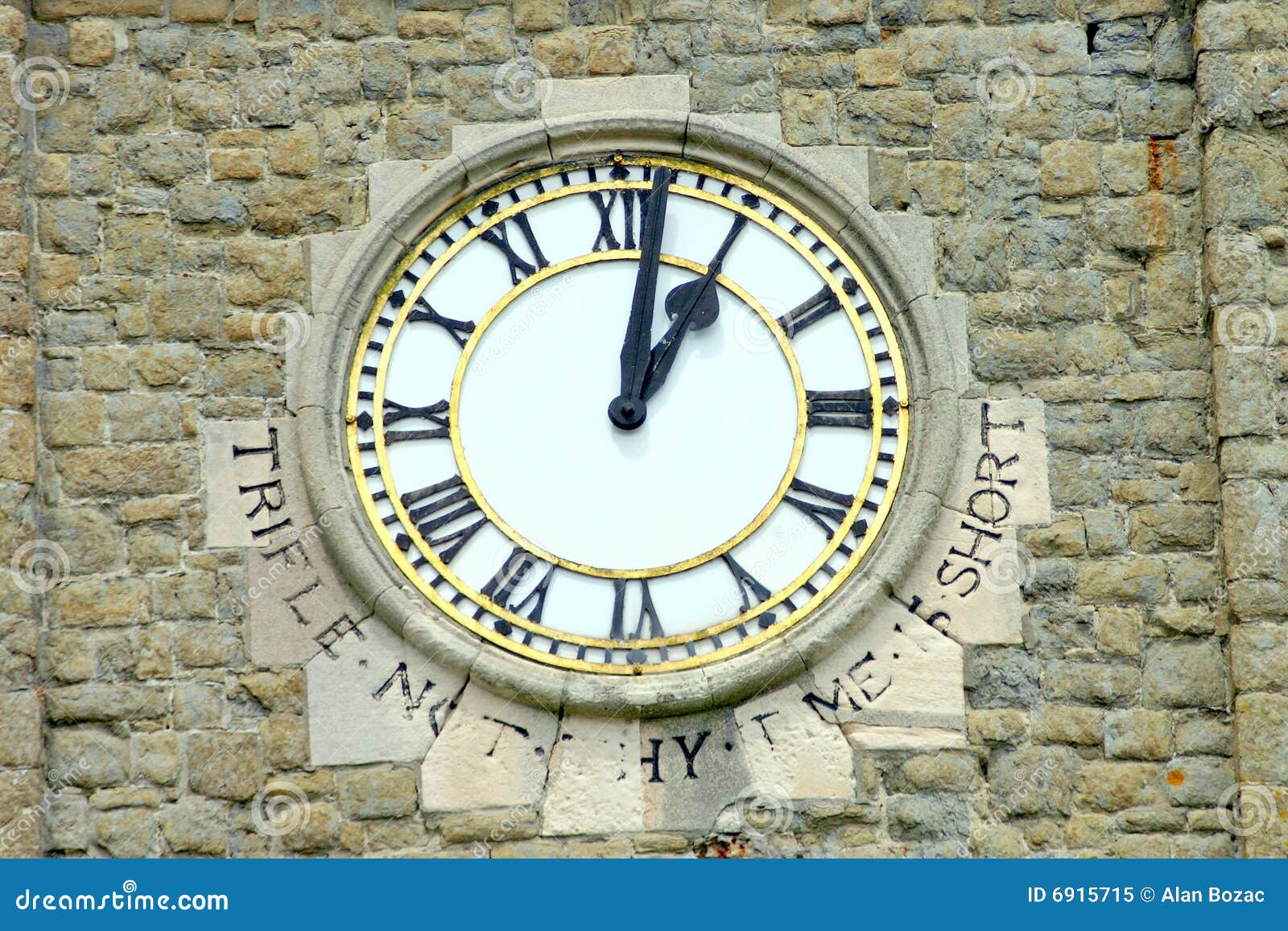 Church clock stock image. Image of chronological, clock - 6915715