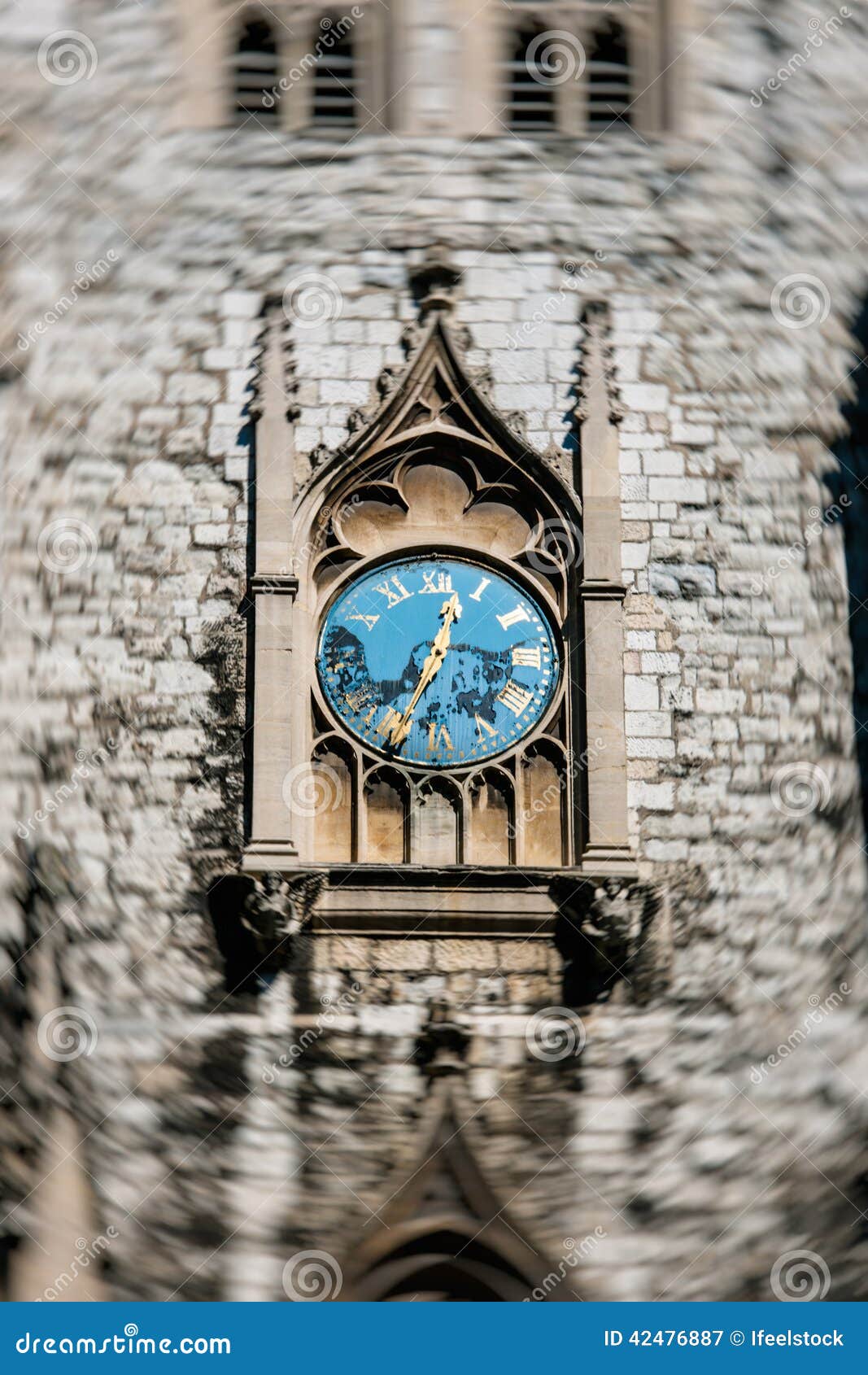 Church clock stock image. Image of gothic, dirty, gold - 42476887