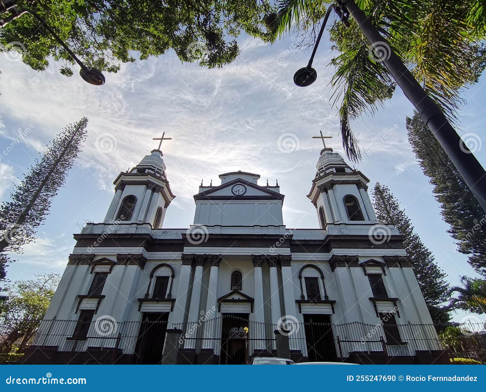 Church colonial stock photo. Image of park, facade, estate - 255247690