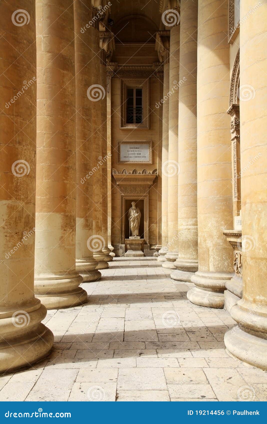 Church with colonnade stock photo. Image of religion - 19214456