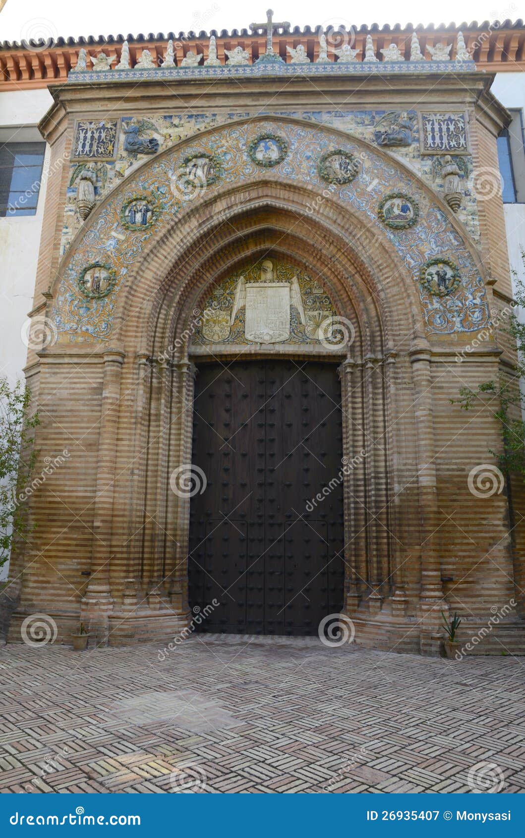 Church in convent stock image. Image of traveling, tile - 26935407