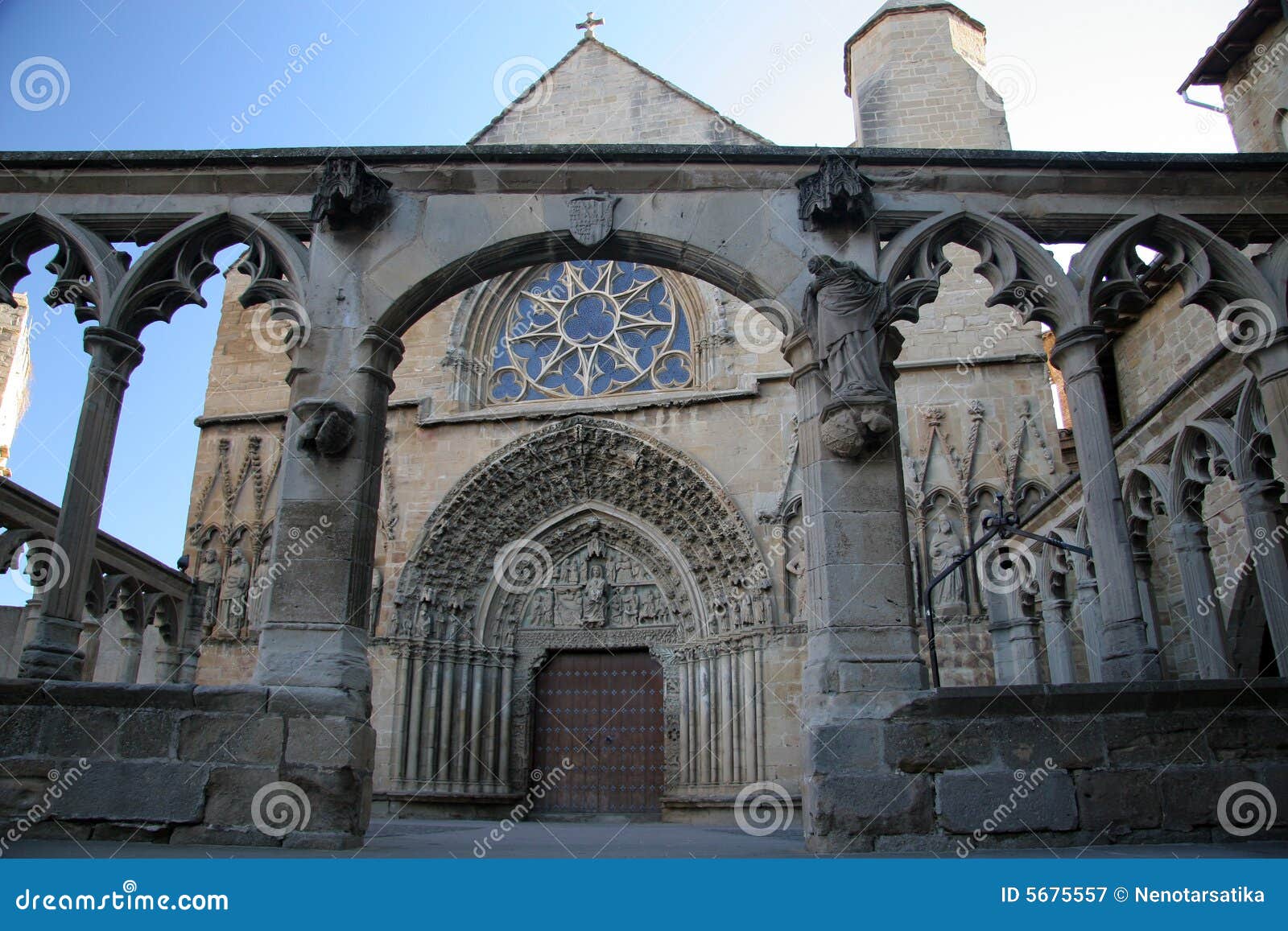 Church with a courtyard 2 stock image. Image of stones - 5675557