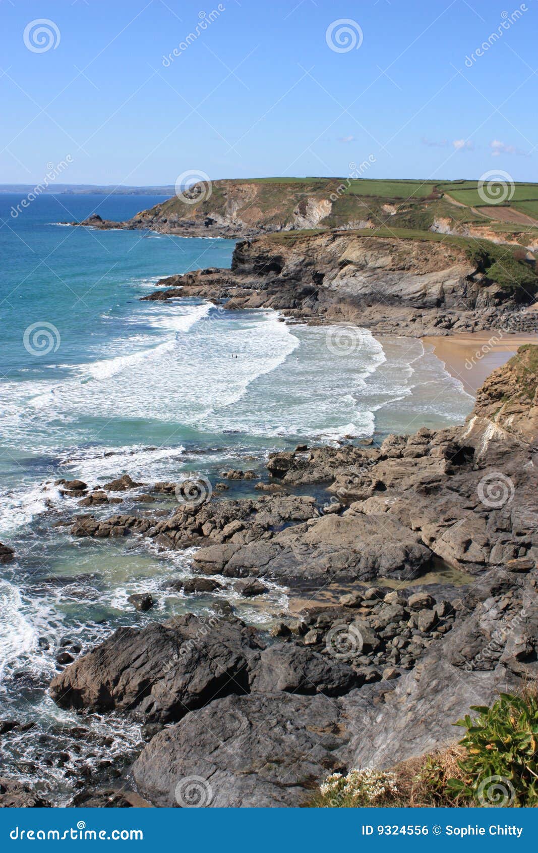 Church Cove - Cornwall stock photo. Image of water, church - 9324556