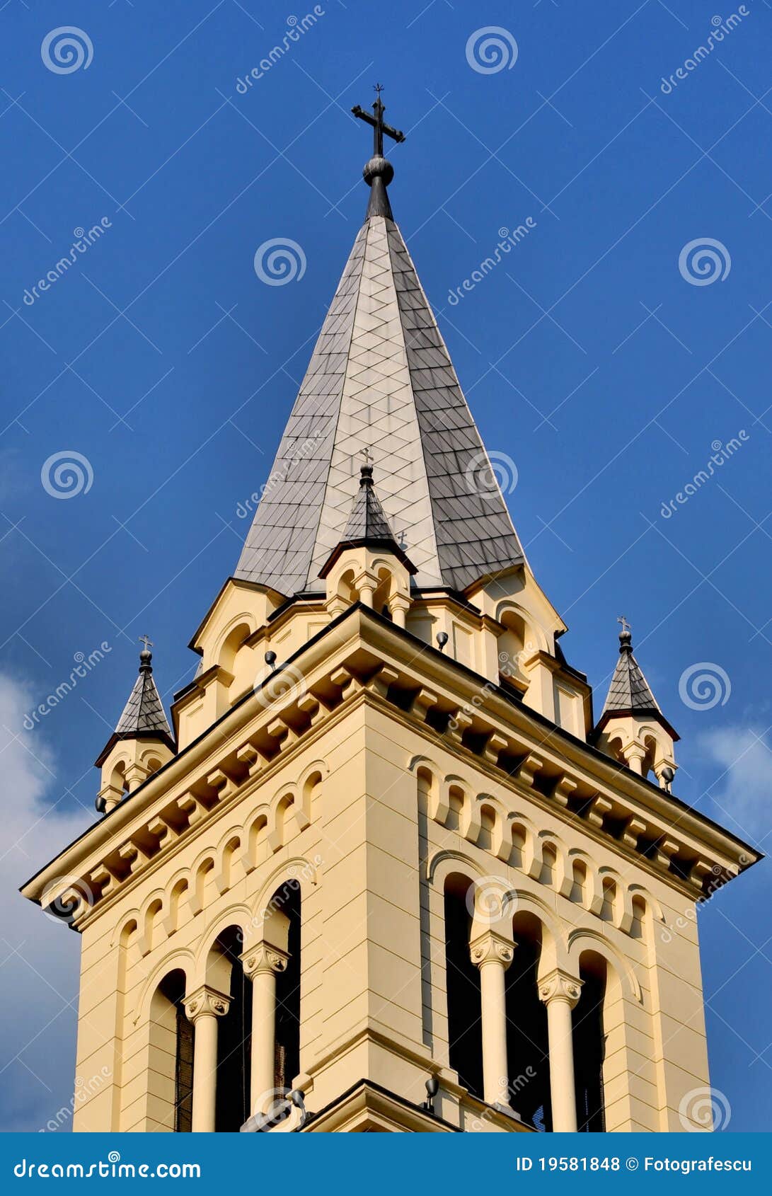 Church Cross stock photo. Image of space, religious, blue - 19581848