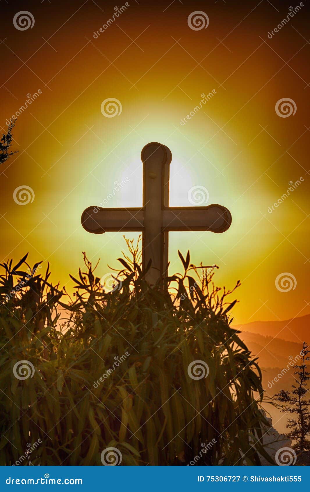 Church with cross stock image. Image of construction - 75306727