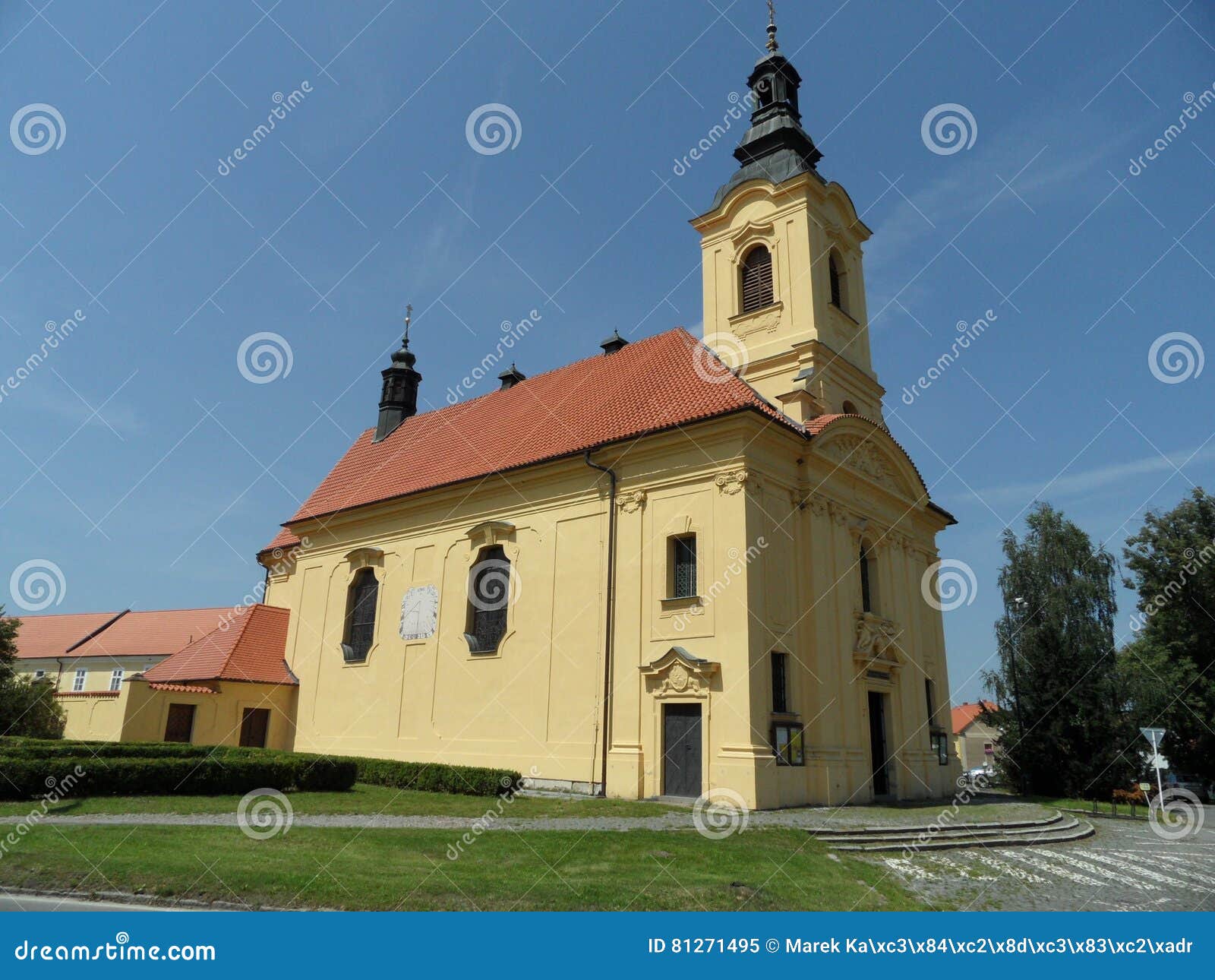 Church in Czech republic stock image. Image of tower - 81271495