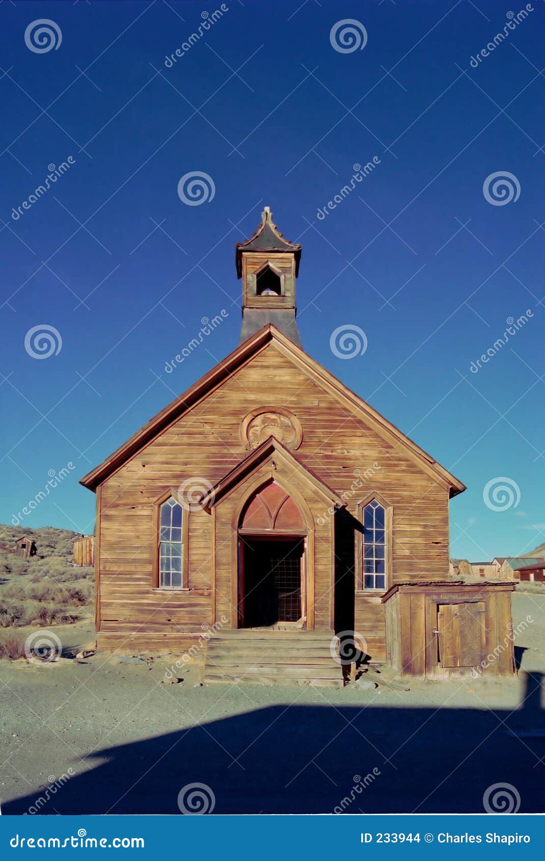 Church in decay stock photo. Image of bodie, parish, landmark - 233944