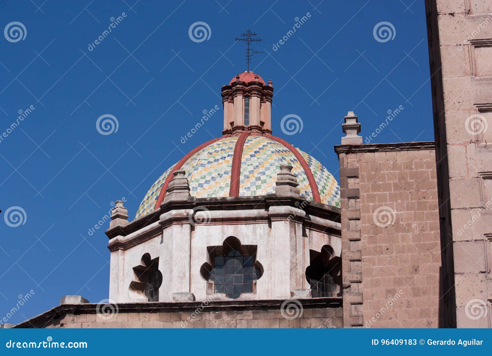 Church Dome in San Luis Potosi Stock Image - Image of potosinos, state ...