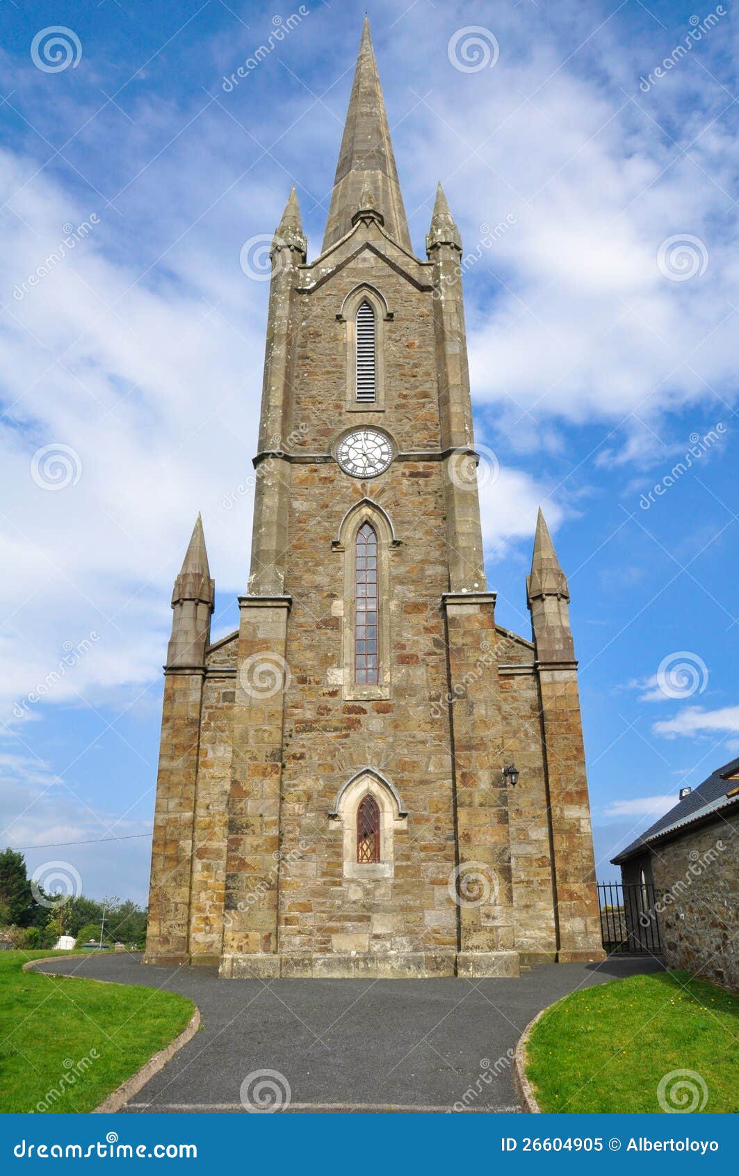 Church at Donegal, Ireland stock image. Image of historic - 26604905