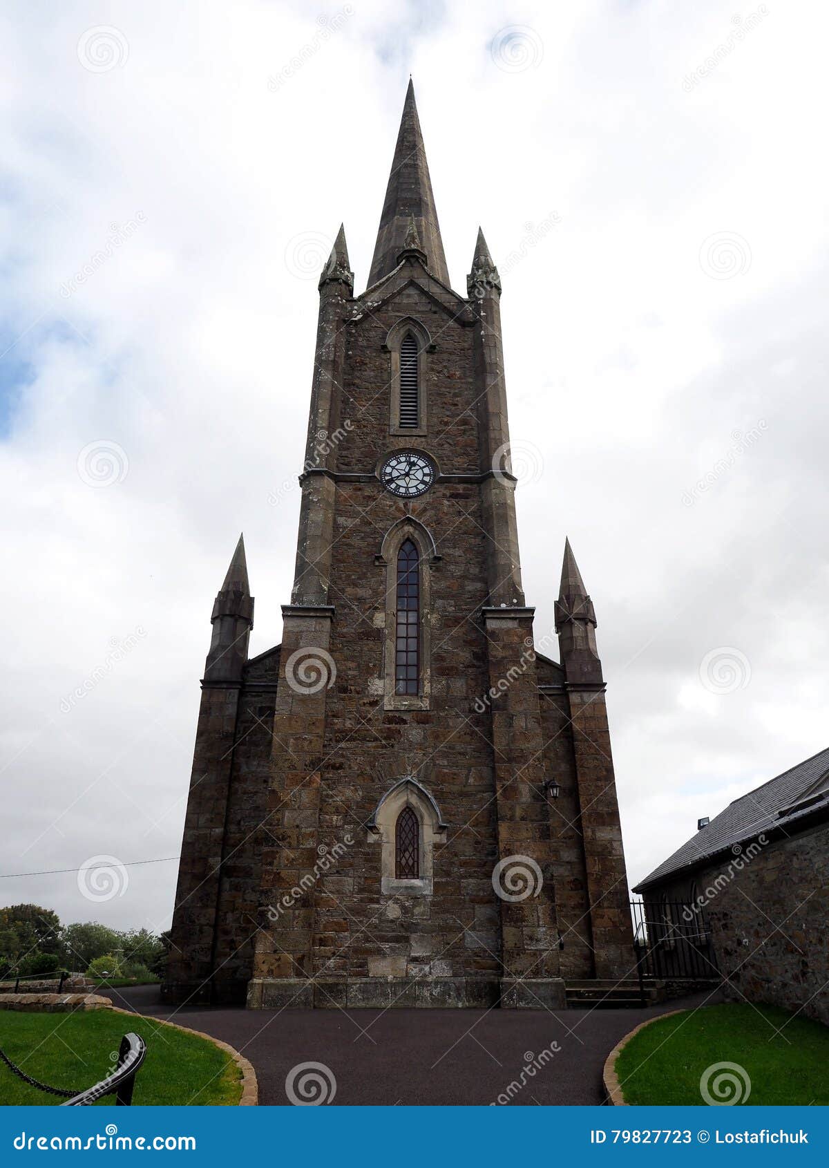 Church in Donegal Ireland stock image. Image of church - 79827723