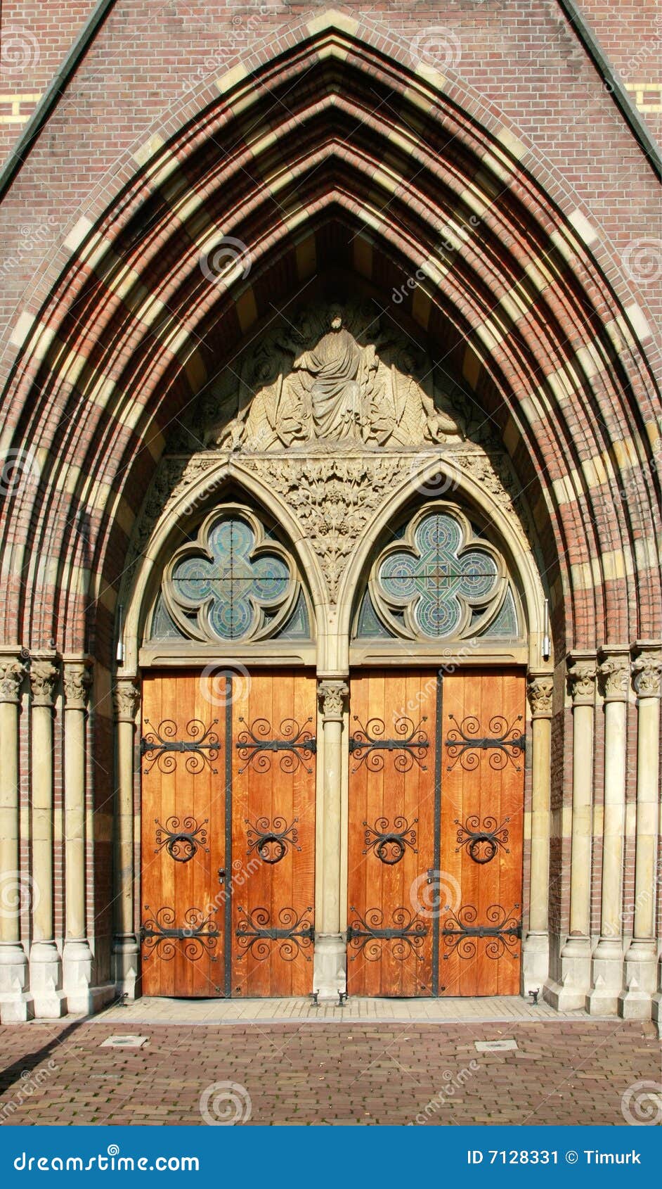 Church doors stock image. Image of doorframe, facade, exterior - 7128331