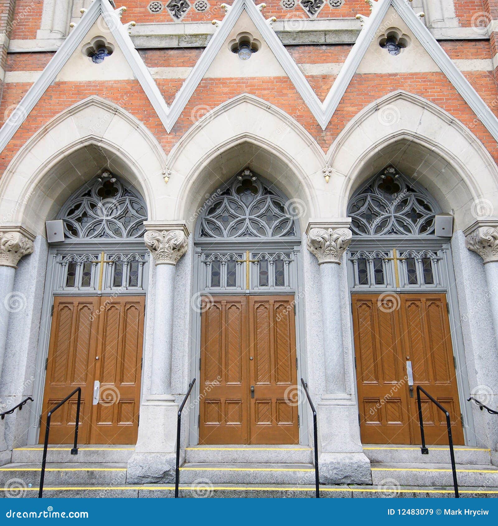 Church Doors Entrance stock image. Image of historic - 12483079