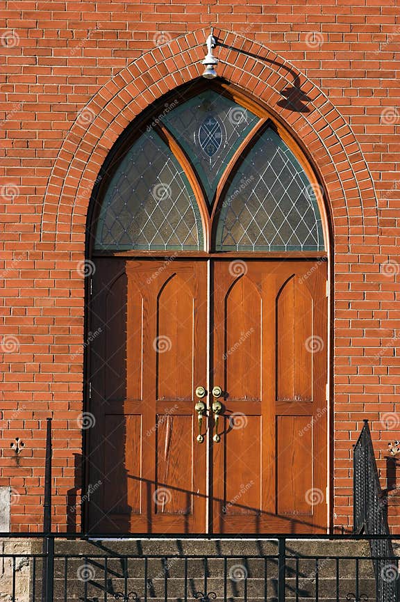 Church doorway stock photo. Image of worship, glass, stairs - 1318234