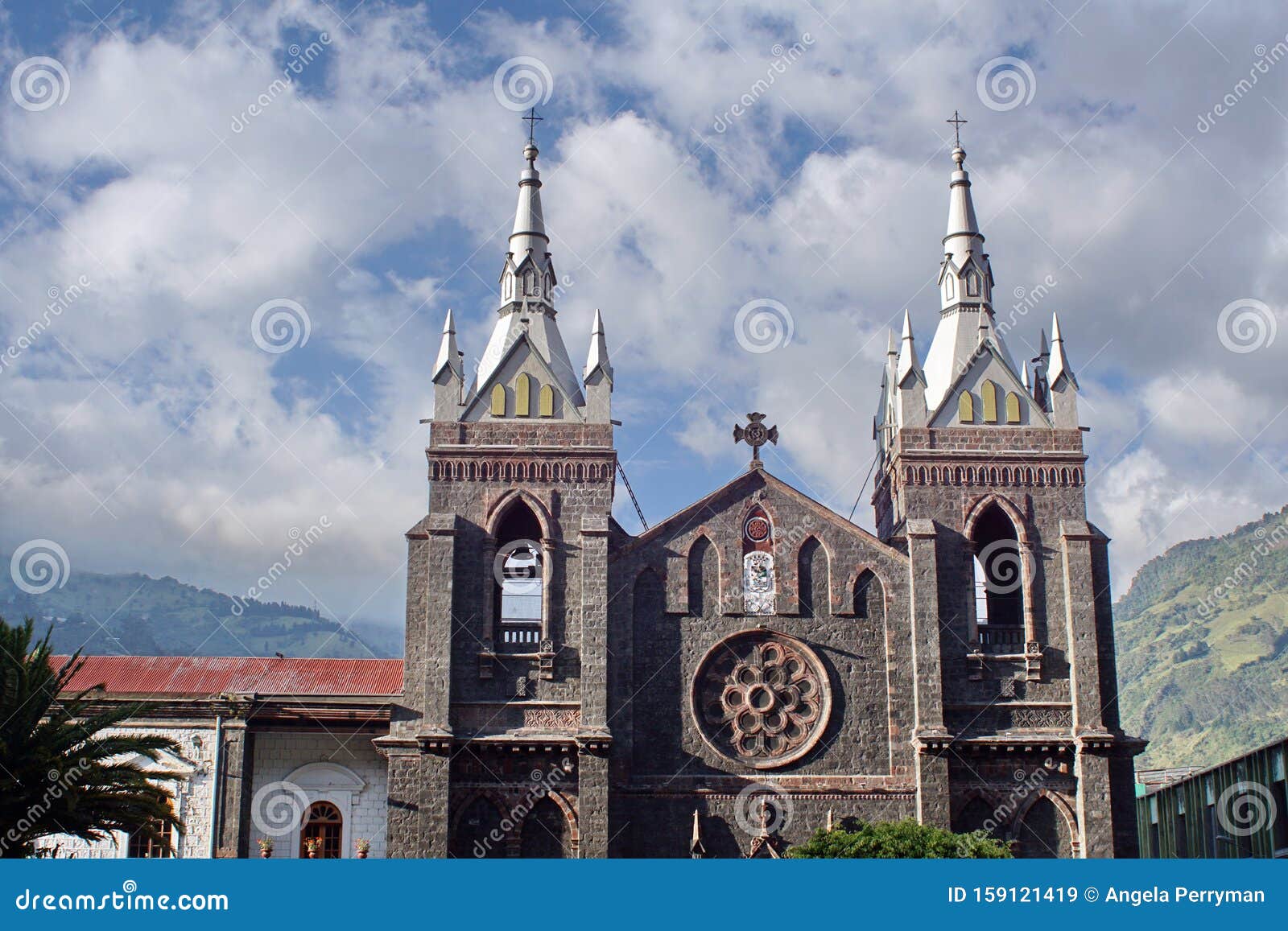 Church in Ecuador stock image. Image of steeple, latin - 159121419