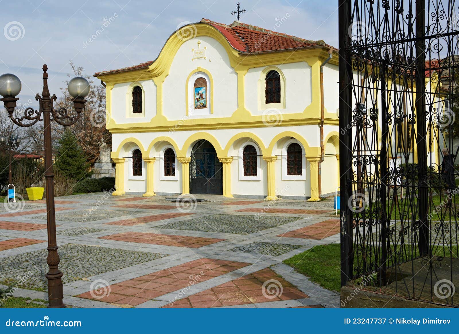 Church of Elhovo Town in Bulgaria Stock Image - Image of christ ...