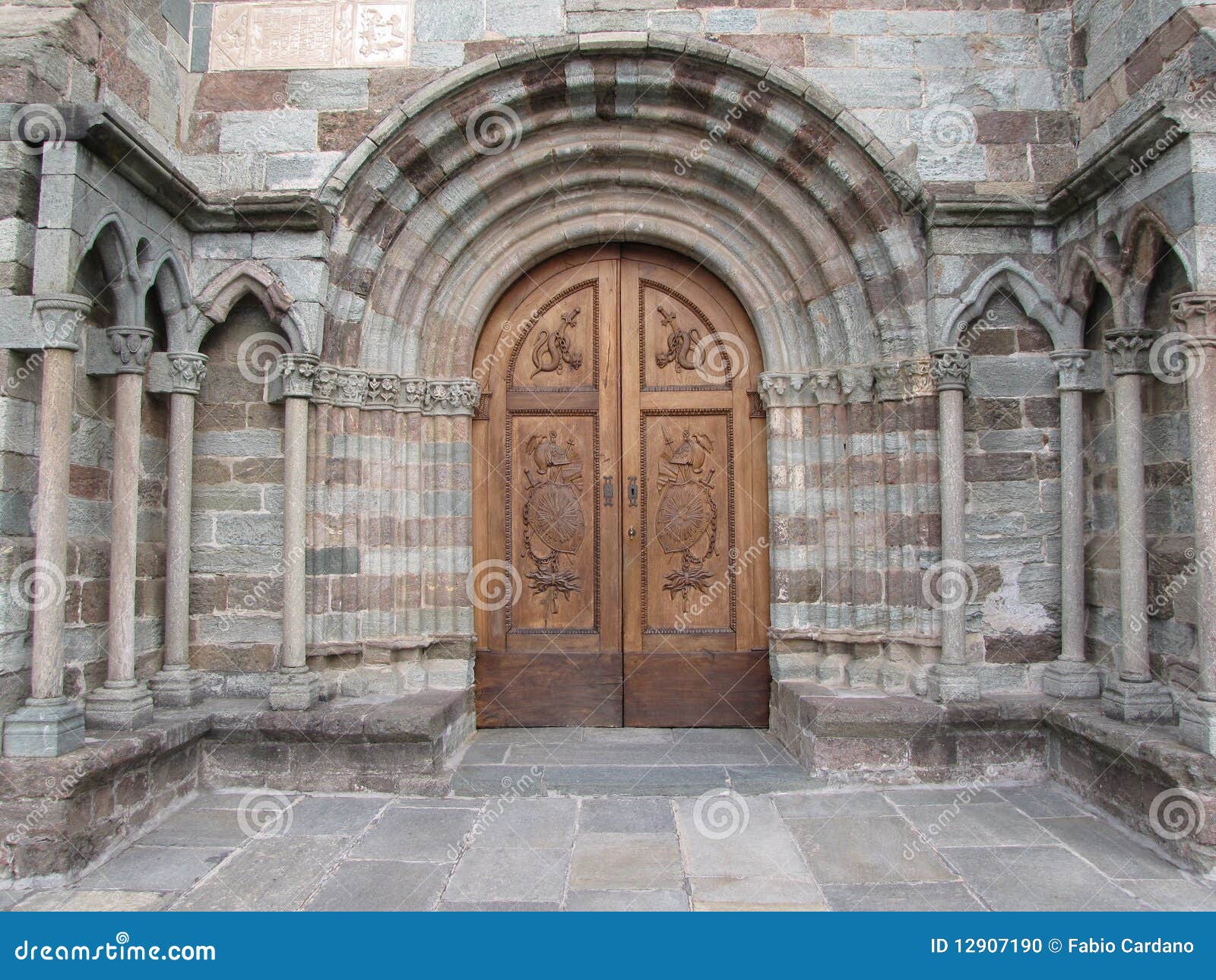Church entrance stock photo. Image of medieval, historic - 12907190