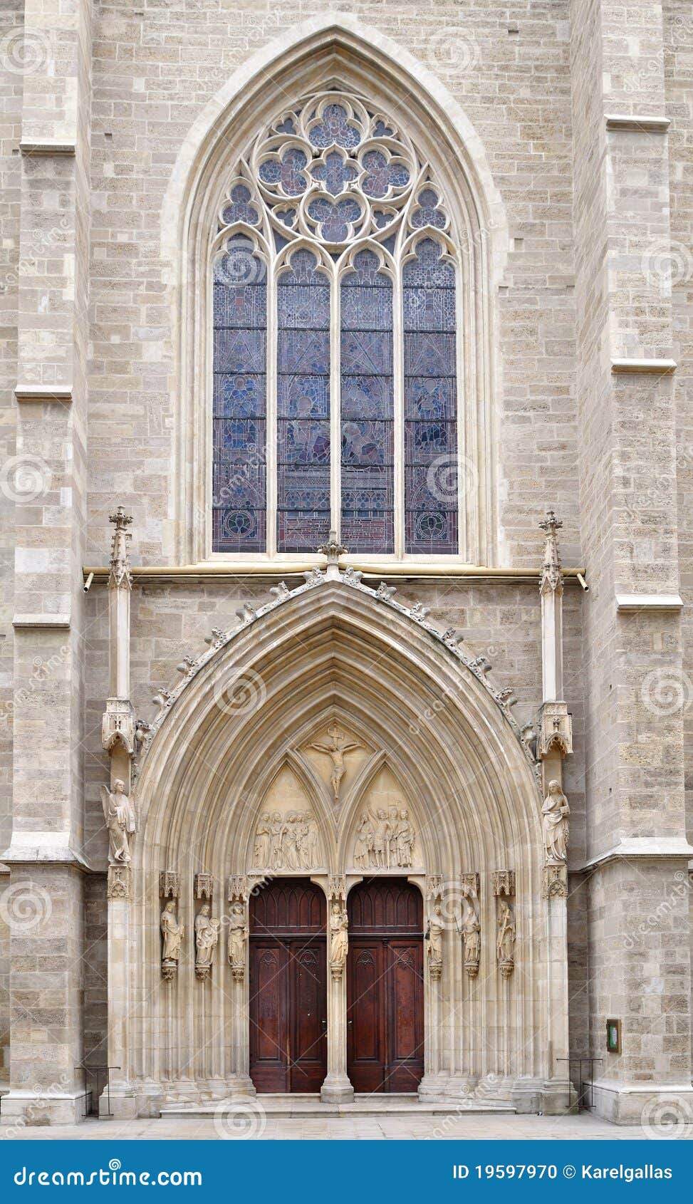 Church entrance,Vienna, stock photo. Image of wien, sandstone - 19597970