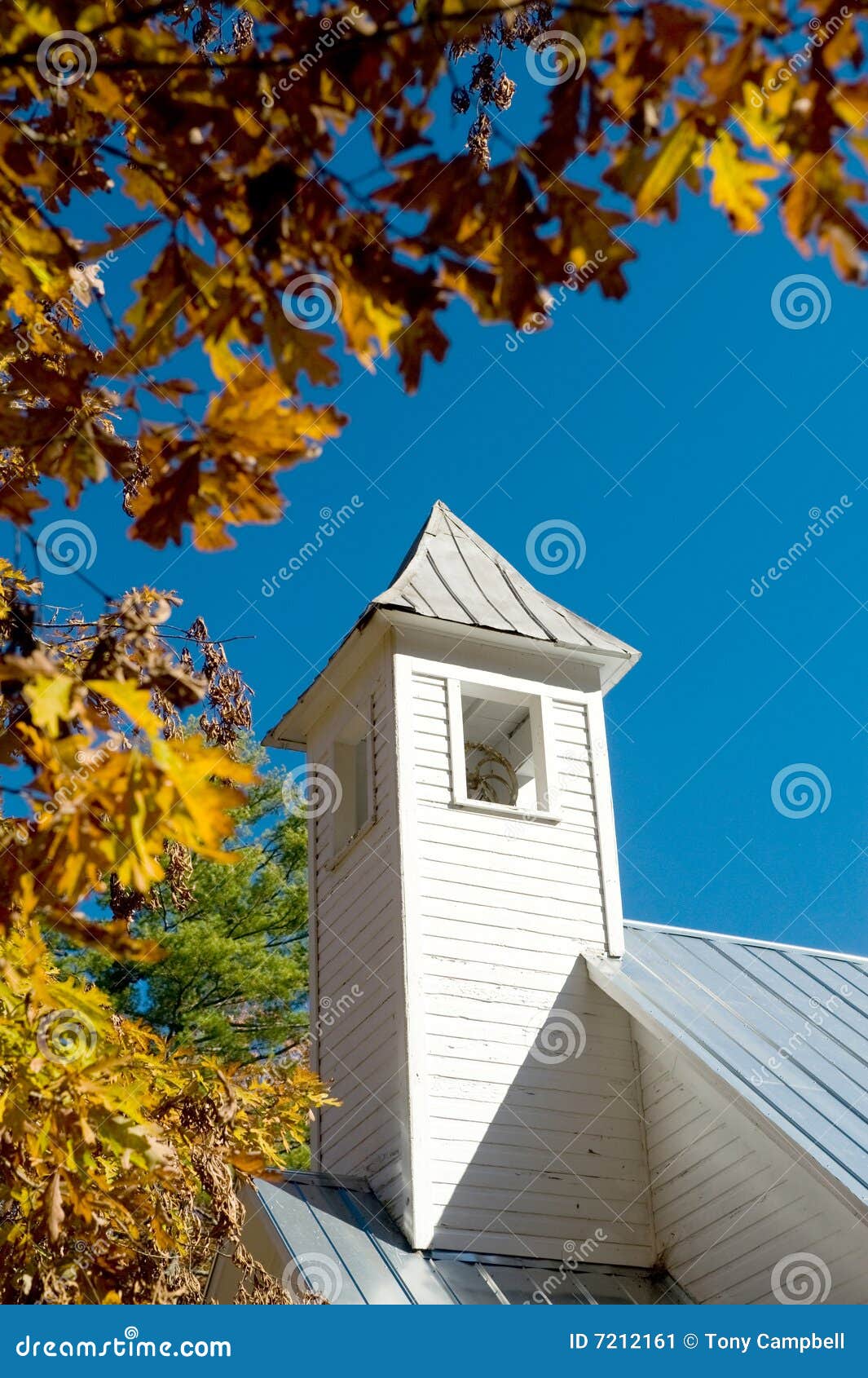 Church and fall colors stock image. Image of outdoors - 7212161