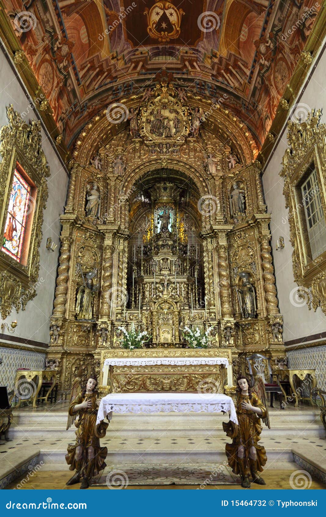 Church in Faro, Portugal stock photo. Image of vertical - 15464732
