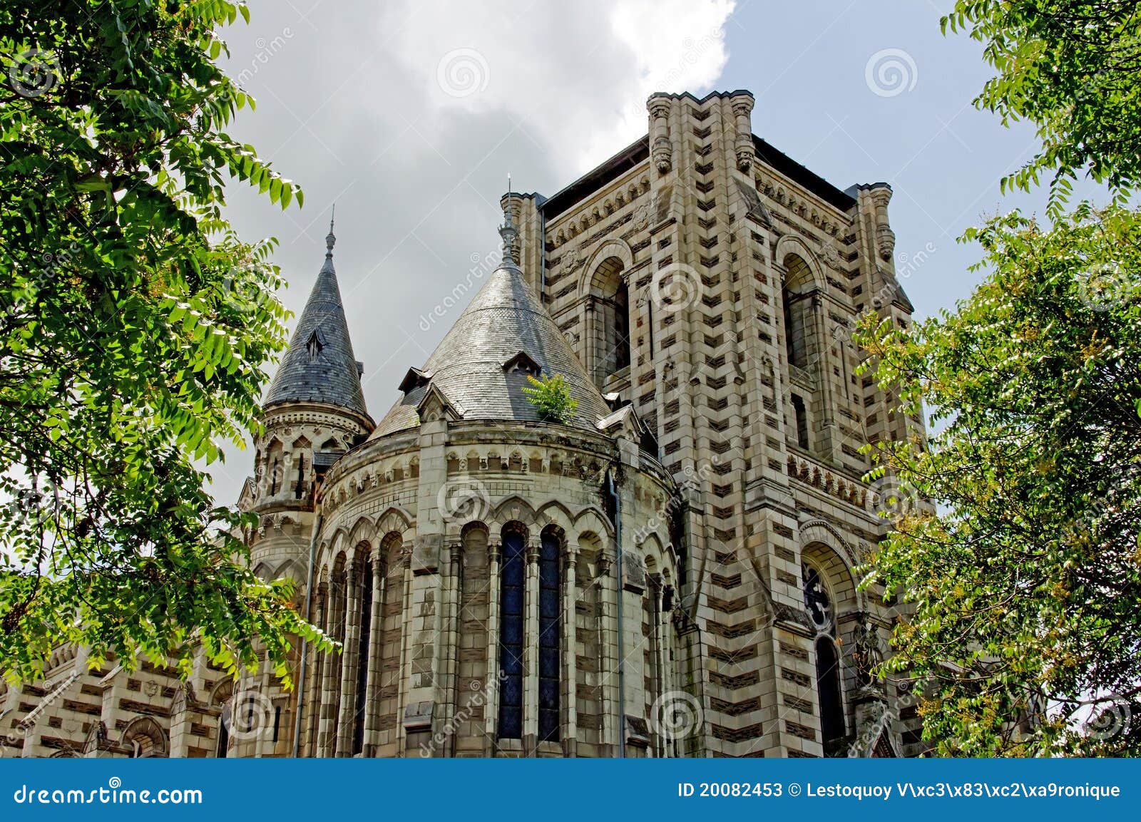 Church in france stock image. Image of tower, france - 20082453