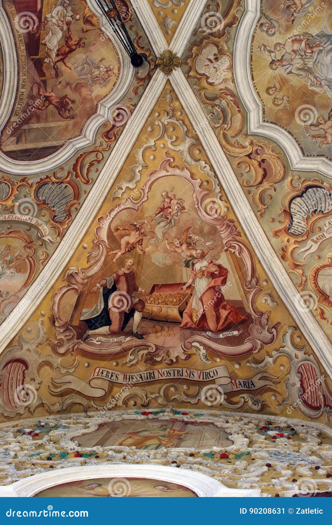 Church fresco stock image. Image of fresco, spirituality - 90208631